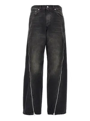 HAIKURE Bonnie Zip Denim Jeans - Black