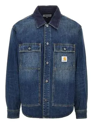 Carhartt Work In Progress Oakland' Denim Overhirt - Blue