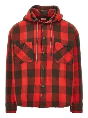 DIESEL® S-drum' Cotton Shirt - Red