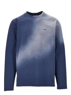 ARTE Cotton T-shirt With Faded Effect An - Blue