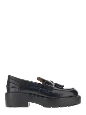 MIU MIU Miu Miu Spazzolato Leather Loafers With Tassels