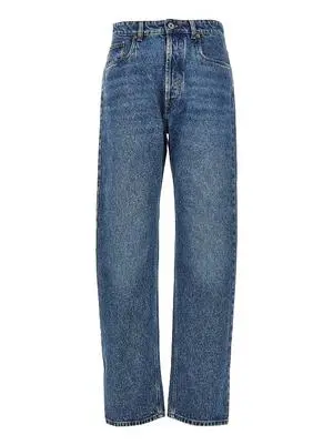 Miu Miu Straight Leg Five-pocket Jeans - Blue