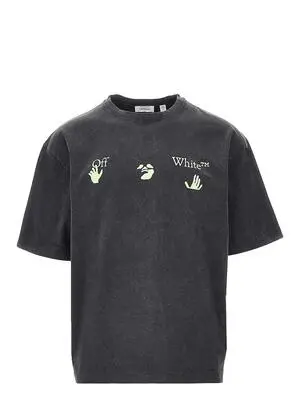Off-White Bacco Arrow Kate' Cotton T-hirt - Black