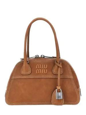Miu Miu Nappa Leather 'vivant' Bag Brown