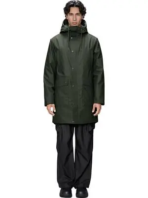 Rains Nome Long Parka: Waterproof & Insulated Outerwear - Green