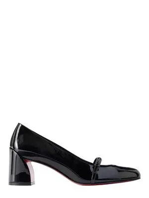 CHRISTIAN LOUBOUTIN Jane Nina 55 Patent Leather Pumps - Black