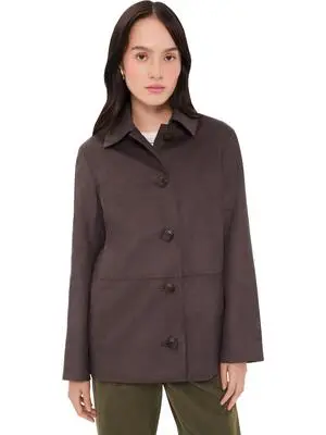 Velvet By Graham & Spencer Wendolyn Faux Suede Jacket - Mole