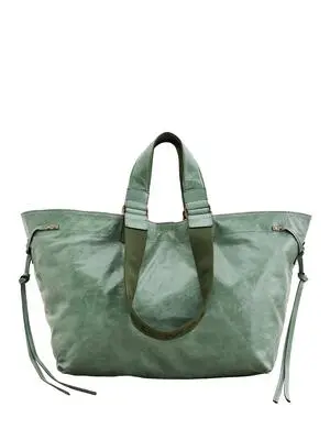 Isabel Marant Étoile Wardy Leather Tote Bag - Sage