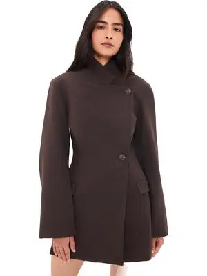 SIR. Astrine Tailored Mini Dress - Coffee