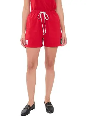 DANZY Vintage Style Soccer Shorts - Red