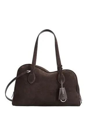 ATP ATELIER Noale Suede Top Handle Bag - Walnut