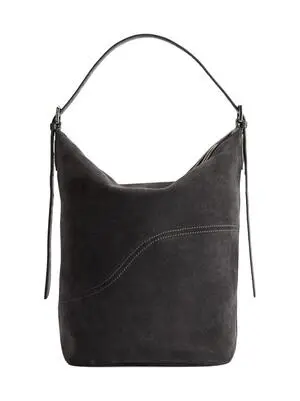 ATP ATELIER Tolve Peltro Suede/printed Lizard Tote Bag