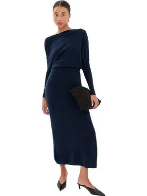 Altuzarra Kasos Cashmere Dress - Navy