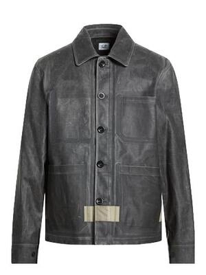 C.P. COMPANY C.P. COMPANY Charcoal Coated Effect Casual Jacket