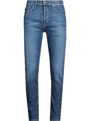 DONDUP Tapered Jeans In Organic Cotton With Recycled Elastane - Blue