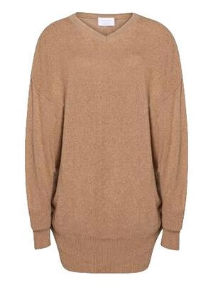 DANIELE FIESOLI Cashmere V-neck Sweater - Beige