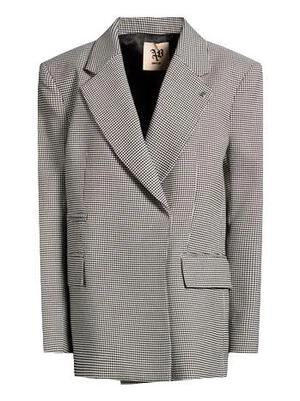 ANIYE BY Houndstooth Single-breasted Blazer - White