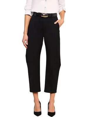 L'Agence Colby Barrel-leg Trousers - Black