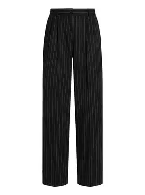 DOLCE & GABBANA Dolce & Gabbana Wool Chalk Stripe Tailored Trousers