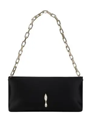 CHRISTIAN LOUBOUTIN Maykimay Chained Clutch Bag - Black