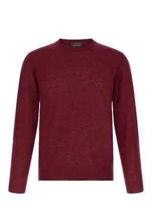 ZANONE Crew Neck Sweater With Long Sleeves - Red