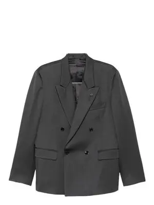 LARDINI Double-breasted Blazer - Grey