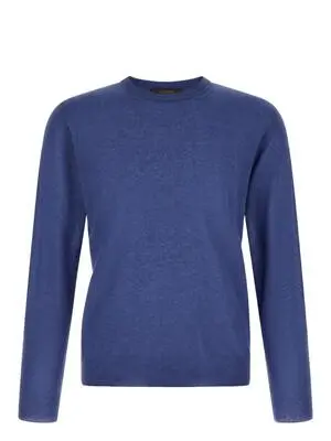 ZANONE Crew Neck Long Sleeve Sweater - Light Blue
