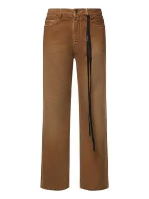 ANN DEMEULEMEESTER Relaxed Flared Trousers - Brown