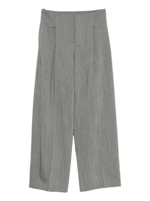 Alberta Ferretti Straight-leg Casual Pants - Grey Fantasy