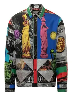 Versace Pattern-printed Twill Regular Shirt - Multi-color