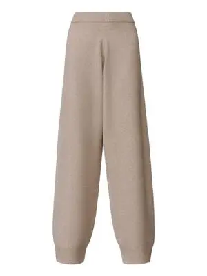 FABIANA FILIPPI Fabiana Filippi Platinum Lurex Wide Leg Trousers