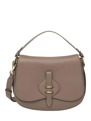 COCCINELLE Coccinelle Logo-Detail Leather Shoulder Bag Warmta