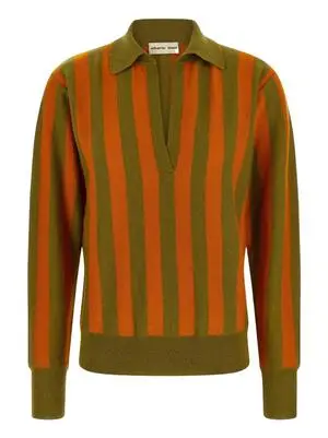 ALBERTO BIANI Alberto Biani Striped Knitted Polo Shirt