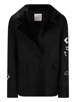 ERMANNO FIRENZE Single-breasted Jacket - Black