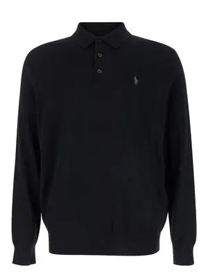 POLO RALPH LAUREN Polo Ralph Lauren Logo Embroidered Long-Sleeved Polo Shirt