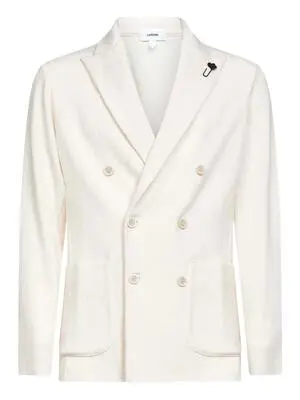 LARDINI Long-sleeve Blazer - White