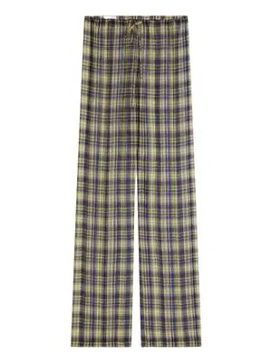 Dries Van Noten Dries Van Noten Elasticated Pleated Pants In Chiffon Multicolor