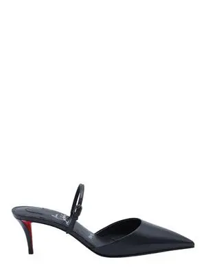 CHRISTIAN LOUBOUTIN Leather Pointed Toe Slingback Pumps - Black