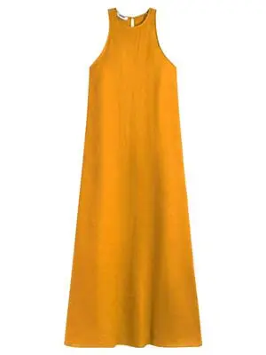 ECOALF Ukara Sleeveless Halterneck Dress - Orange