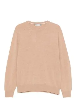 CANALI Canali Crew Neck Ribbed Trim Sweater