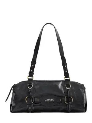 Isabel Marant Étoile Mini Leather Bowling Bag - Black