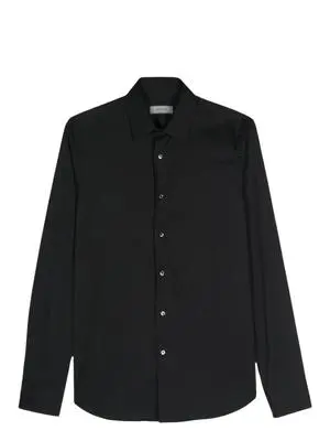 Canali Classic-collar Shirt Black