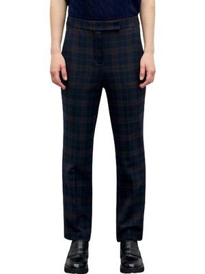 Gerard Darel Misa Mid Rise Ankle Grazer Trousers - Navy Blue