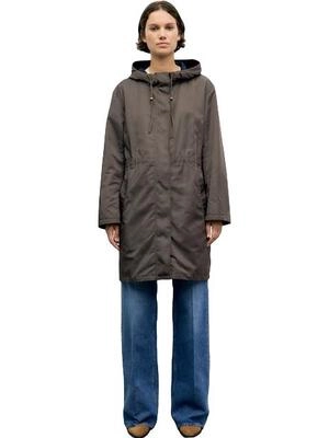 Gerard Darel Velia Reversible Parka Coat - Brown