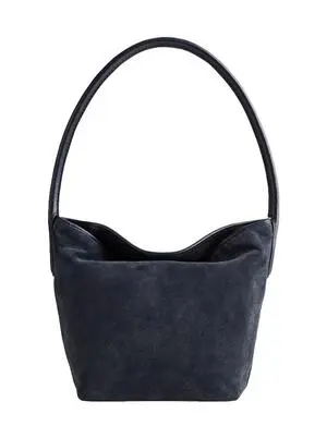 Madewell The Port Suede Lid Shoulder Bag - Deep Indigo