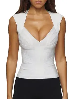 House Of Cb Icon Bandage Top - White
