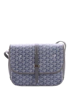 Goyard Belvedere Ii Messenger Bag Coated Canvas Mm - Grey
