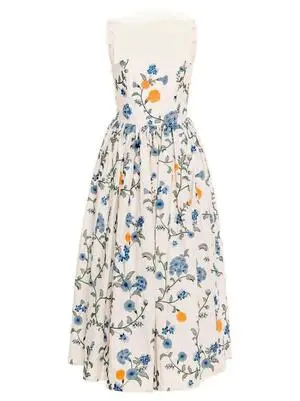 Agua Bendita Mielero Midi Brisa Midi Dress - Ivory