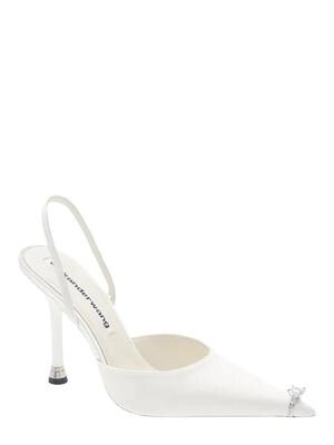 Alexander Wang Akilita Pointed Toe Slingback Pump - White
