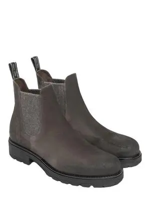 NEROGIARDINI Chelsea Boot With Lug Sole - Slate
